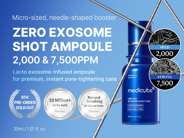 MEDICUBE - One Day Exosome Shot Pore Ampoule 7500 - 30ml – SkinLoversMX